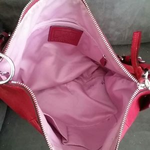 Coach | Bags | Coach Soho Red Leather Hobo Bag | Poshmark